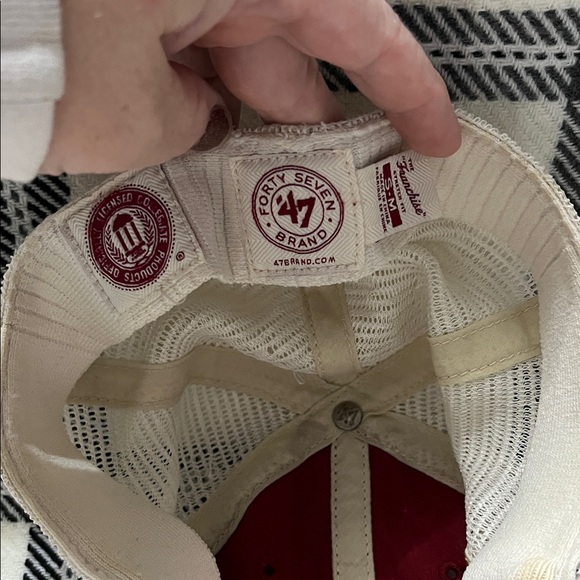 47 | Accessories | 47 Brand Red And White Cap | Poshmark